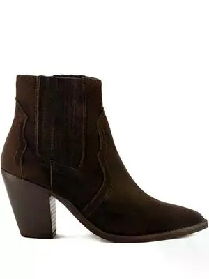 JULIE DEE 70mm Pointed-toe Suede Boots