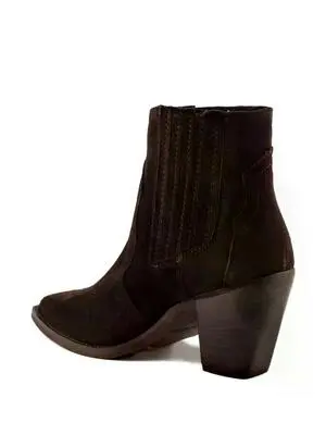 JULIE DEE 70mm Pointed-toe Suede Boots