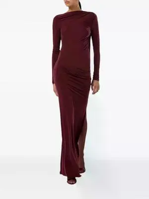 Andamane Open-back Maxi Dress - Red