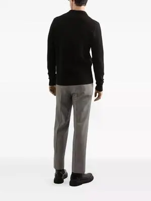 Dolce & Gabbana Checked Trousers With Pleat Detailing - Grey