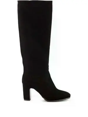 JULIE DEE Suede Block-heel Boots