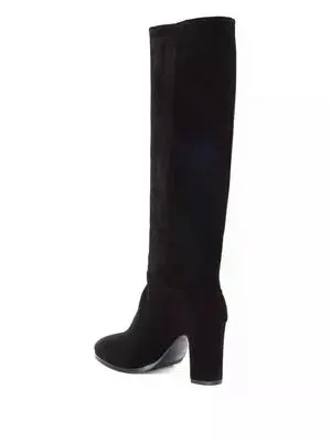 JULIE DEE Suede Block-heel Boots