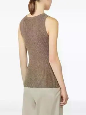 Max Mara Ribbed Round-neck Top