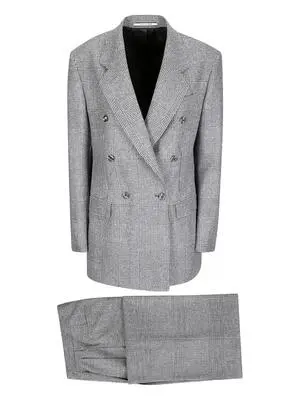Tagliatore Glen-plaid Double-breasted Suit
