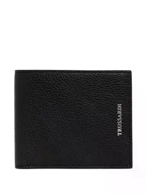 TRUSSARDI Cartera Leather Logo Bi-fold Wallet