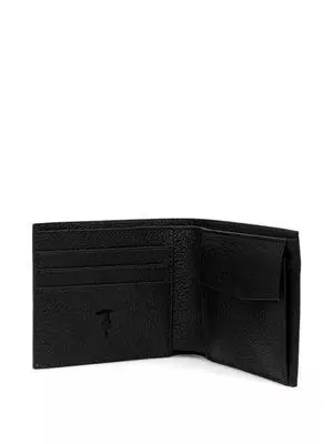 TRUSSARDI Cartera Leather Logo Bi-fold Wallet