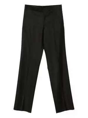 LARDINI Virgin Wool Trousers - Black