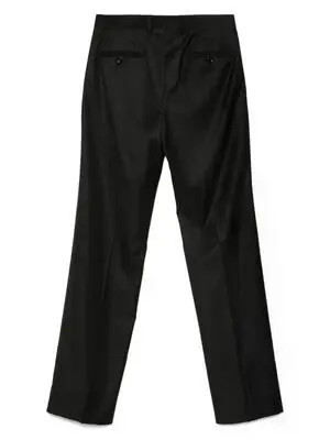 LARDINI Virgin Wool Trousers - Black