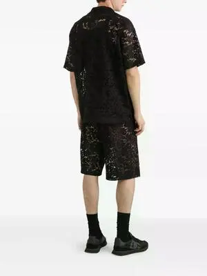 Dolce & Gabbana Lace-patterned Drawstring Shorts
