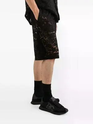 Dolce & Gabbana Lace-patterned Drawstring Shorts