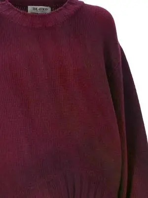Attico Asymmetric-hem Sweater - Red