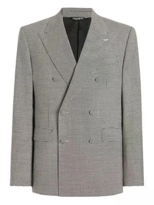 Dolce & Gabbana Houndstooth Double-breasted Blazer