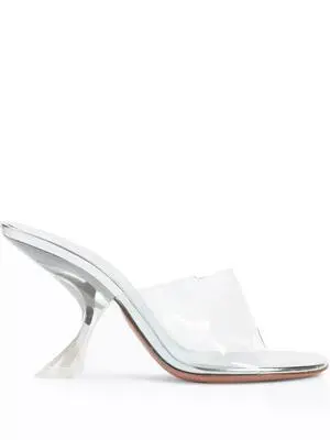 Clear Silver Heels
