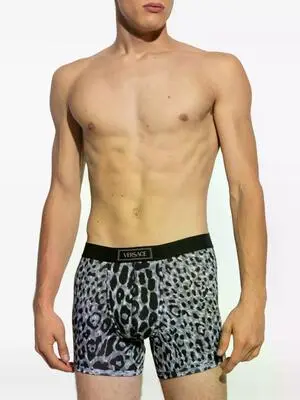 Versace Leopard-print Waistband Boxers