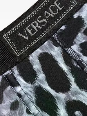 Versace Leopard-print Waistband Boxers