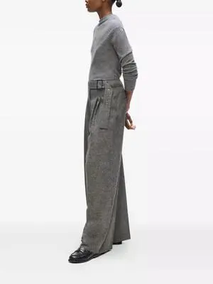 Karl Lagerfeld Pleated Belted Trousers