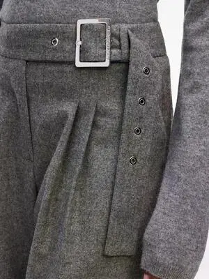 Karl Lagerfeld Pleated Belted Trousers
