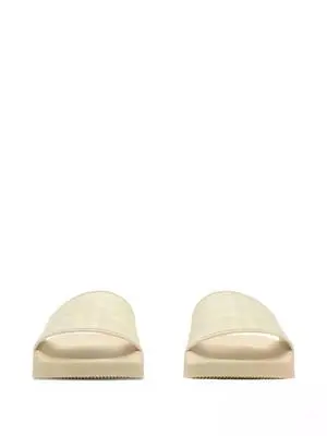 Burberry Check-print Slides - Neutrals