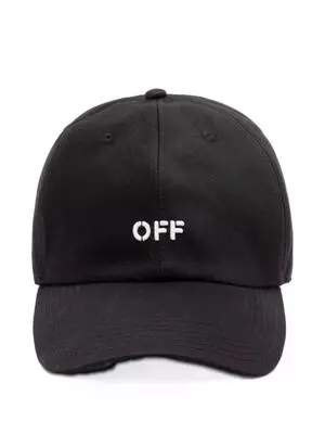 Off-white Embroidered Hats For Men