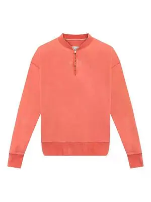 MAISON MARGIELA Half-zip Cotton Sweatshirt - Orange