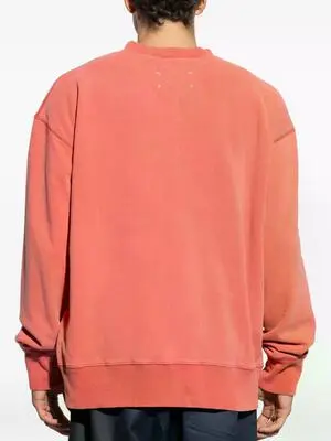 MAISON MARGIELA Half-zip Cotton Sweatshirt - Orange