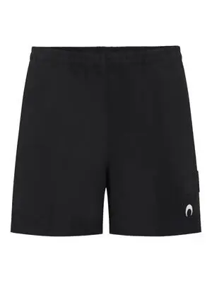 MARINE SERRE Crescent Moon Swim Shorts - Black