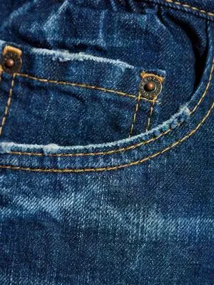 Dsquared2 Distressed Five-pocket Jeans - Blue