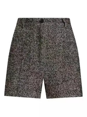 Dolce & Gabbana Herringbone Tweed Shorts