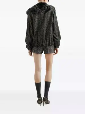 Dolce & Gabbana Herringbone Tweed Shorts