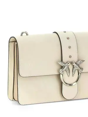 Pinko Bird-embellished Flap Crossbody Bag