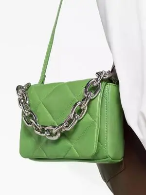 STAND STUDIO Hestia Quilted Shoulder Bag - Green