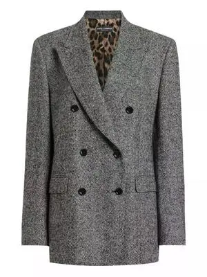 Dolce & Gabbana Herringbone Double-breasted Jacket