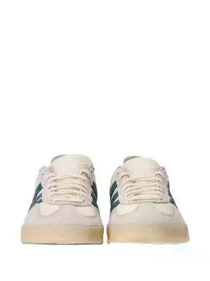 Adidas Gazelle Three-stripe Textured Sneakers - Neutrals