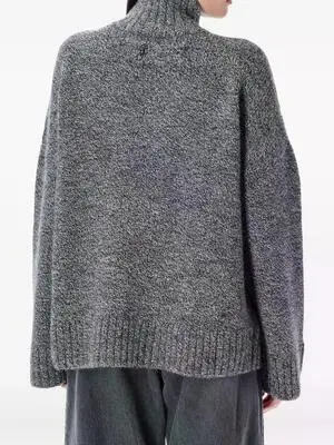 JW Anderson High-neck Sweater With Leather Patch