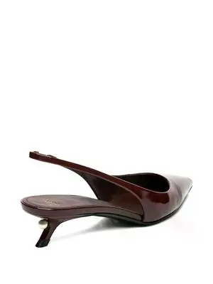ALEVI MILANO Pearl-embellished Slingback Pumps