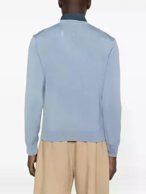 Maison Kitsuné Fox Head Wool Sweater - Blue
