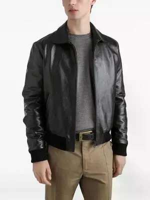 Dolce & Gabbana Leather Zip-fastening Bomber Jacket