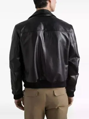 Dolce & Gabbana Leather Zip-fastening Bomber Jacket