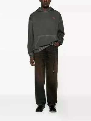 DIESEL® Logo-embroidered Hooded Sweatshirt