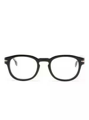 BOSS Round-frame Glasses - Black