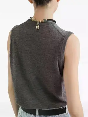 Dolce & Gabbana Ribbed Vest - Grey