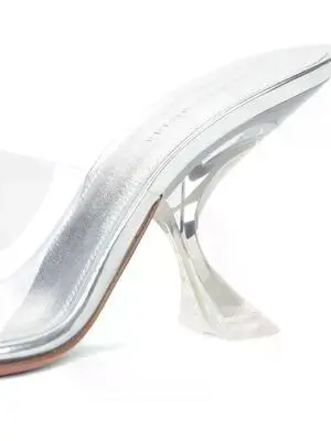 Amina Muaddi Sculpted Heel Sandals