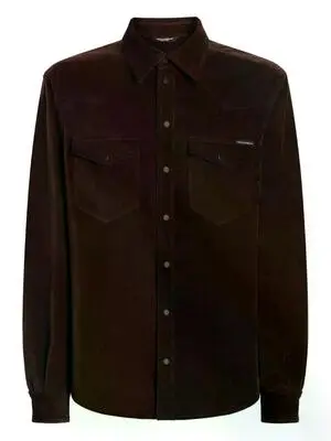 Dolce & Gabbana Corduroy Shirt With Chest Pockets
