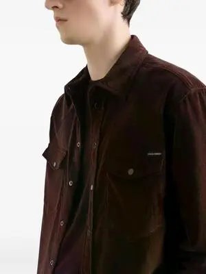 Dolce & Gabbana Corduroy Shirt With Chest Pockets