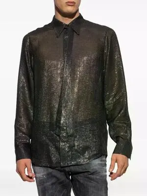 Dsquared2 Sparkling Tie-neck Shirt