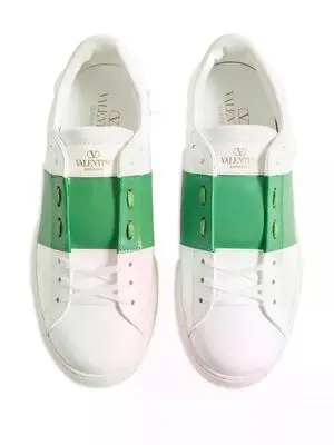 Valentino Garavani Calfskin Band-open Sneakers - White