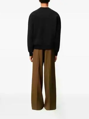 AMI Paris De Coeur Cotton Sweatshirt - Black