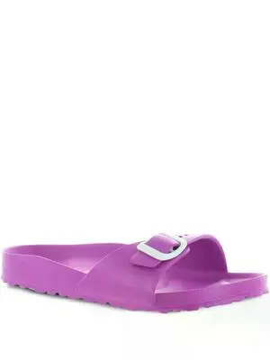 BIRKENSTOCK Madrid Single Buckle Slides - Purple