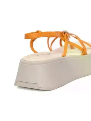 VAGABOND SHOEMAKERS Criss-cross Strappy Platform Sandals - Orange