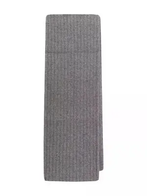 Dolce & Gabbana Ribbed Knit Scarf - Grey